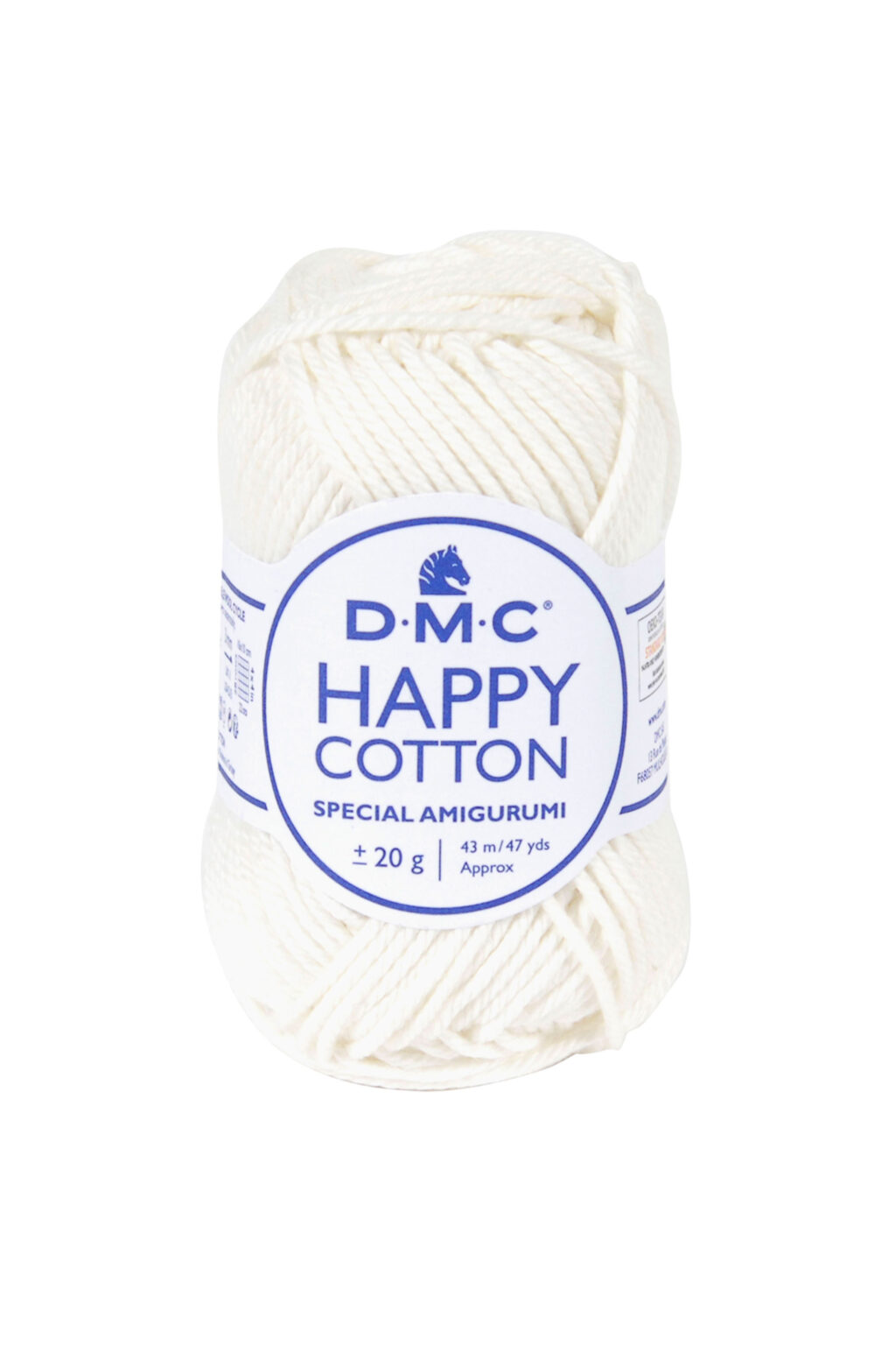 DMC Νήμα για Πλέξιμο 100% Βαμβακερό 20γρ – Happy Cotton 761 Ιβουάρ – Button and More